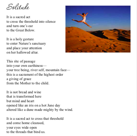 Solitude - Jan Phillips • author • artist • activist